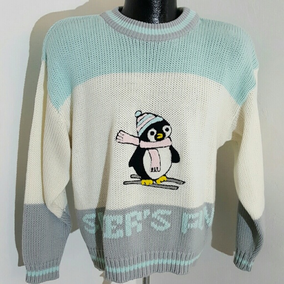 Jamie Scott | Sweaters | Vintage Jamie Scott Women Medium Skiers Fun ...